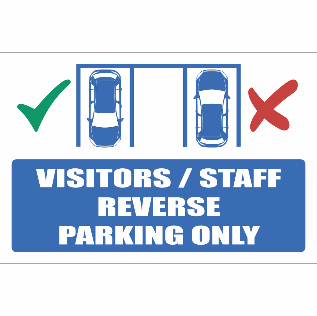 MA42 - Reverse Parking Only Sign MA42 - Reverse Parking Only Sign